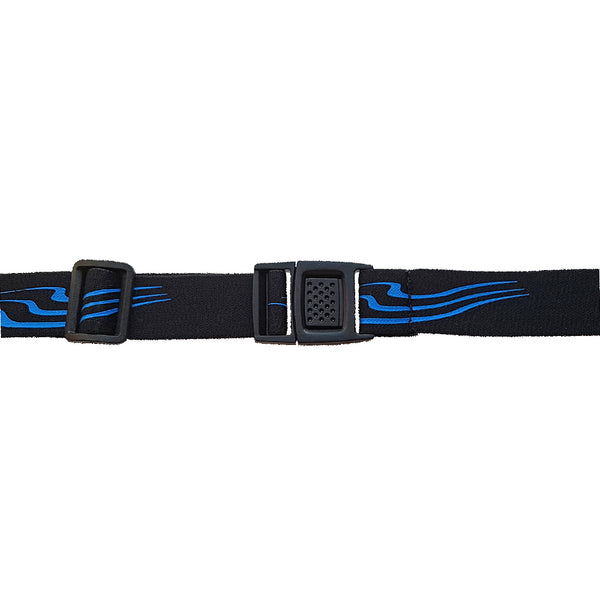 Triathlon Race Belt in Black/ Blue with popper fastening – Trigirl